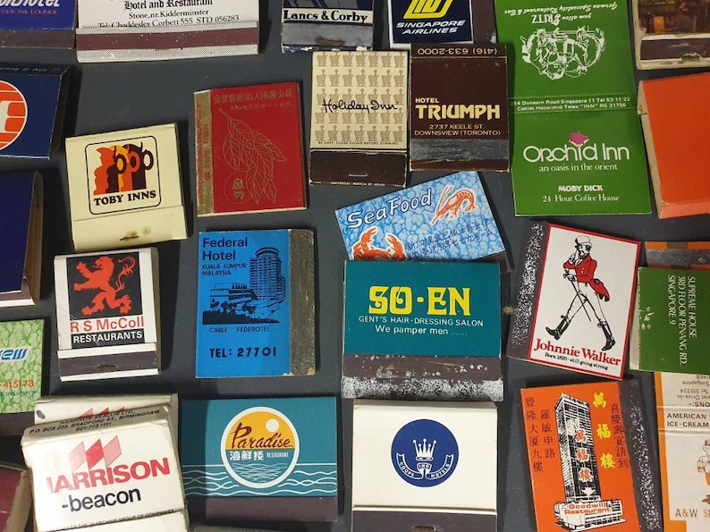 Large Vintage Matchbox Collection - Etsy