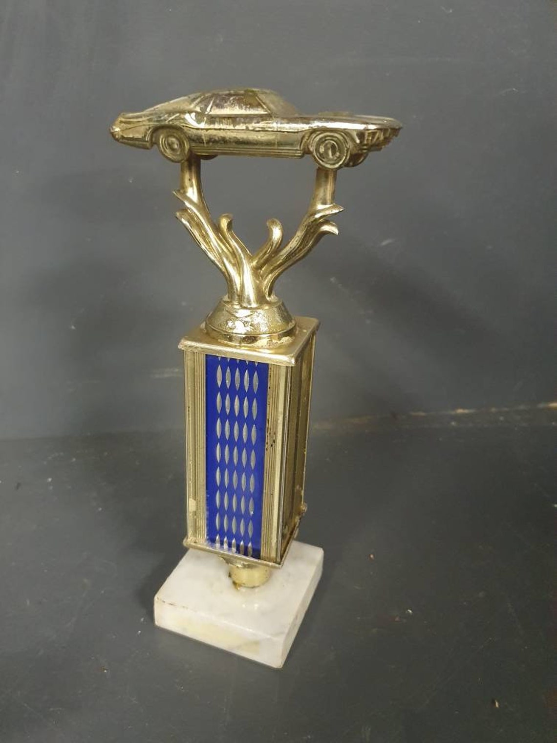 Vintage Race Car Trophy | Etsy