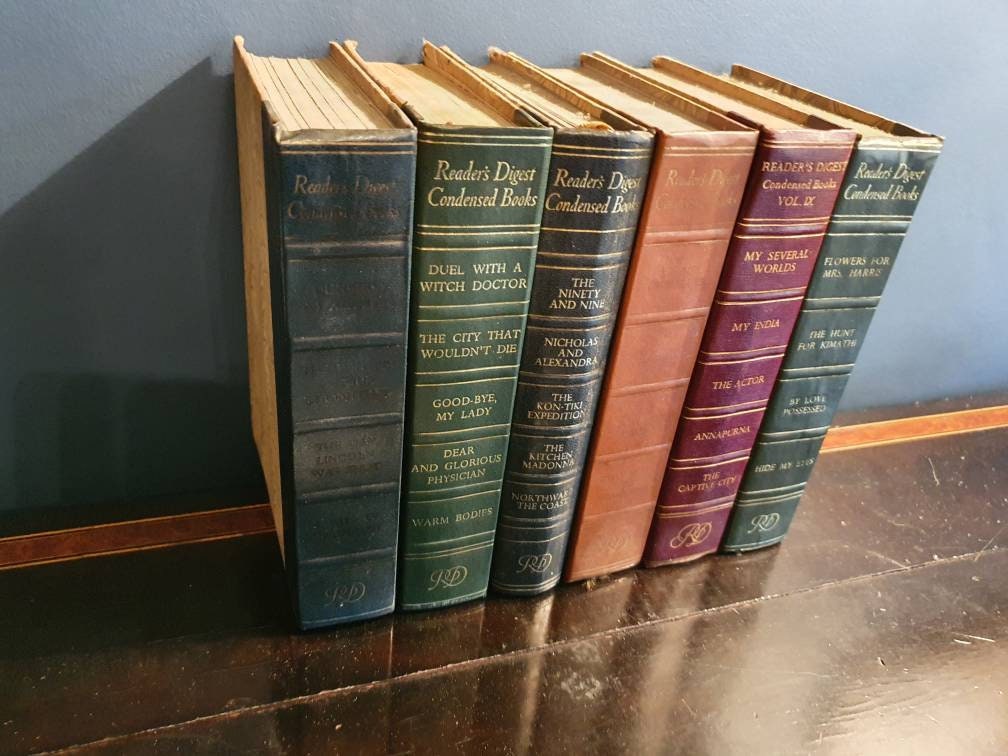Collection Of Vintage 1950s Readers Digest Condensed Books | Etsy