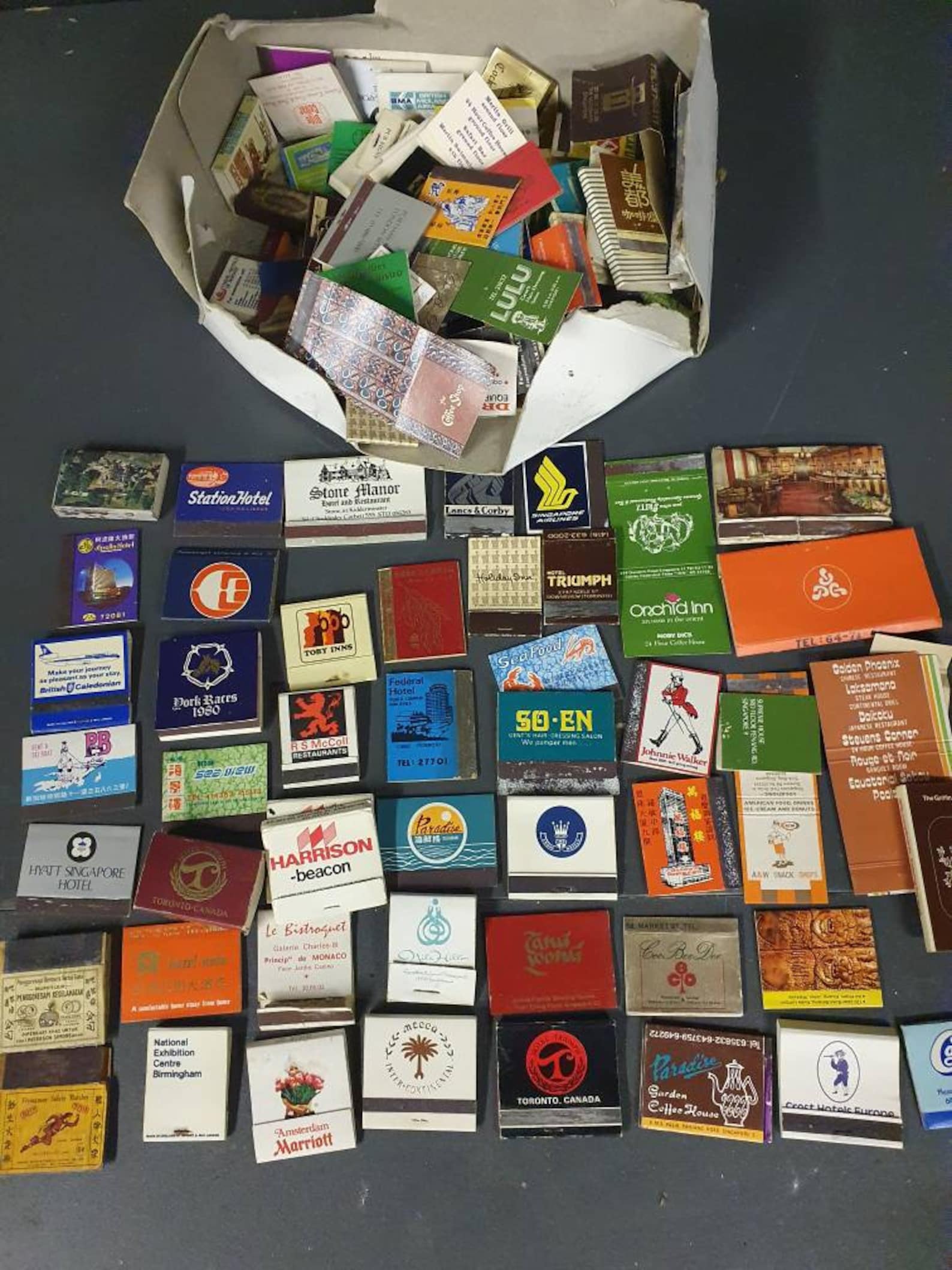 Large Vintage Matchbox Collection - Etsy