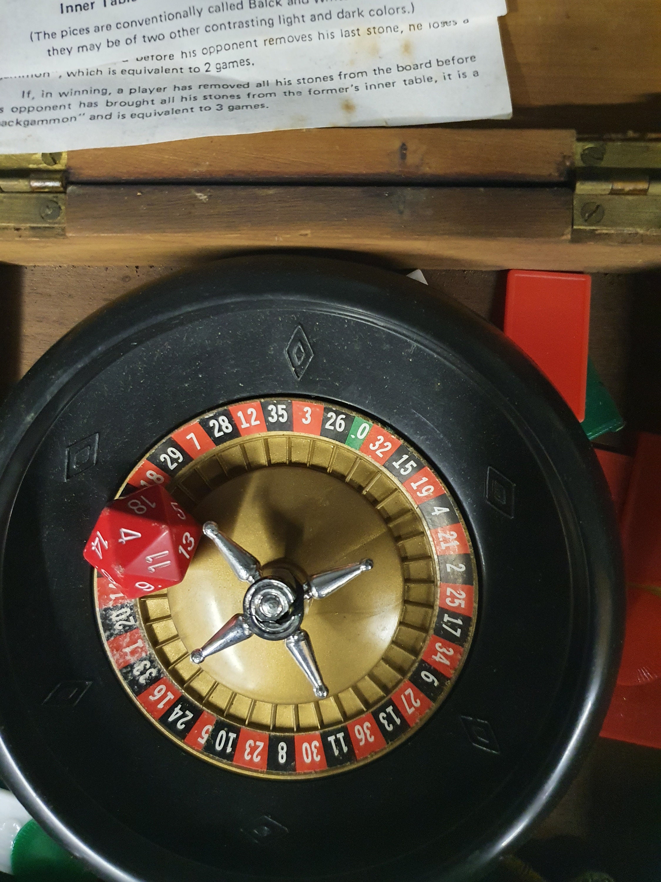 Original 1970s Boxed Casino Wheel | Etsy