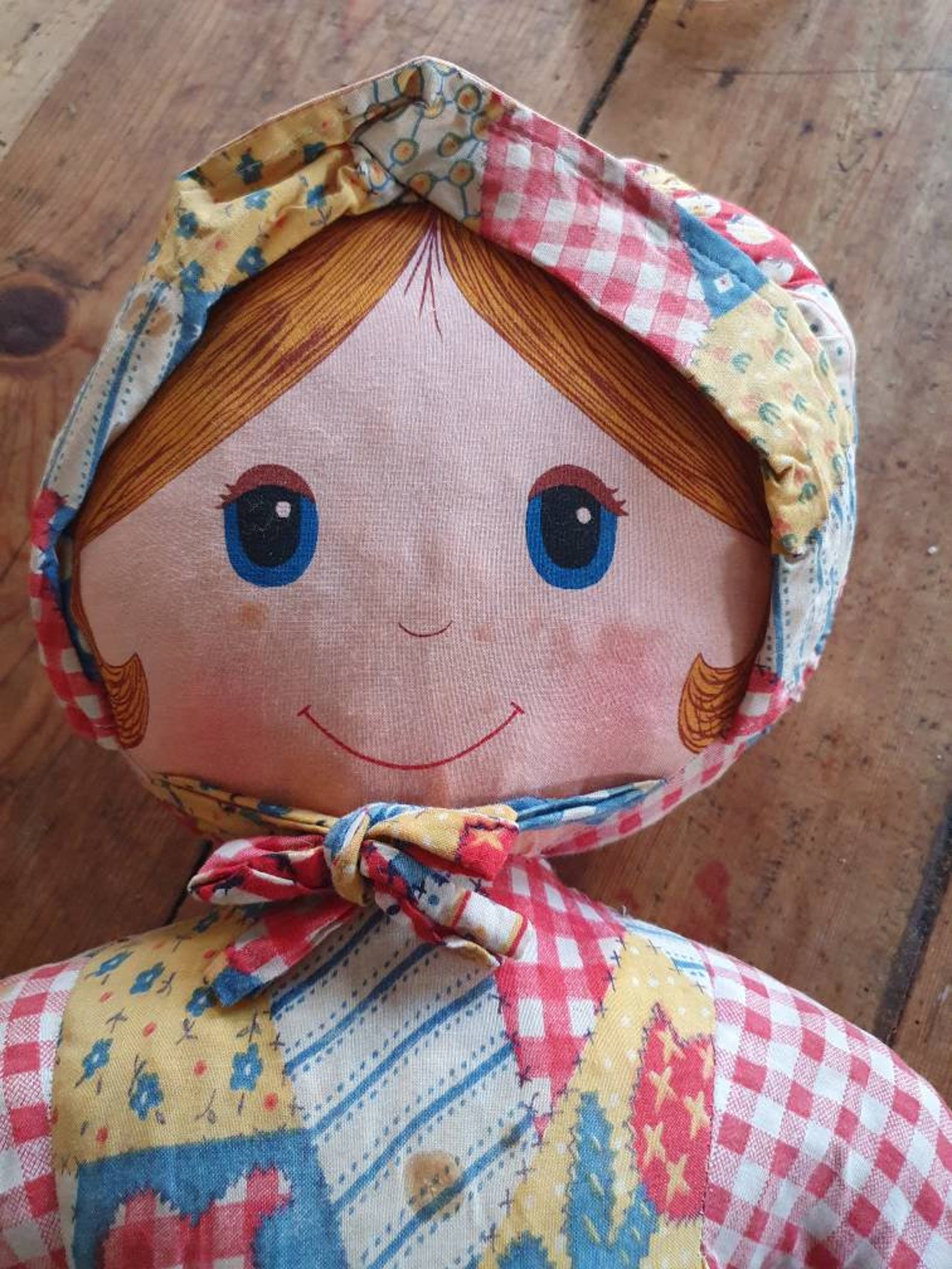 Large Original 1970s Rag Doll - Etsy