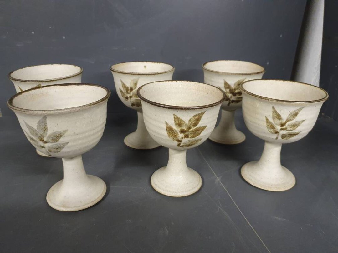 Vintage Studio Pottery Goblets - Etsy