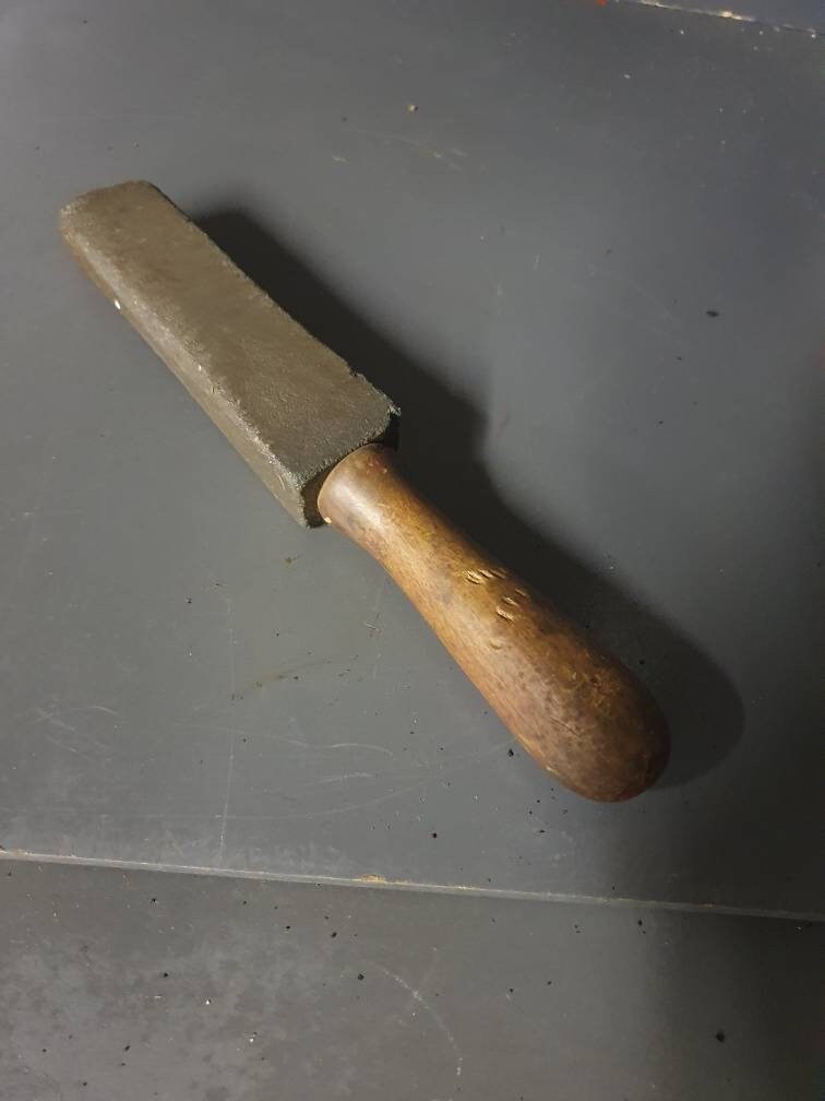Vintage Sharpening Stone With Handle | Etsy