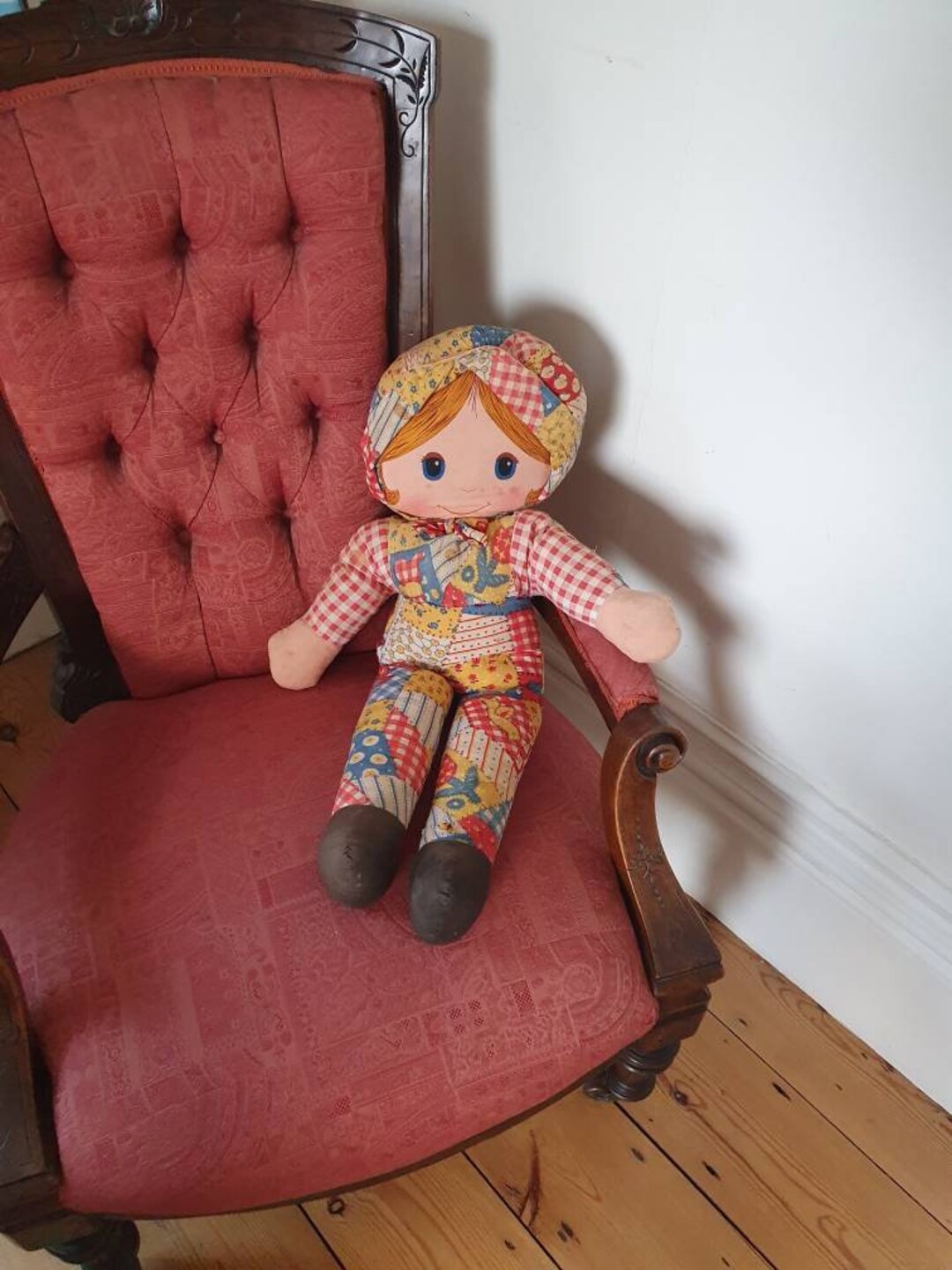 Large Original 1970s Rag Doll - Etsy