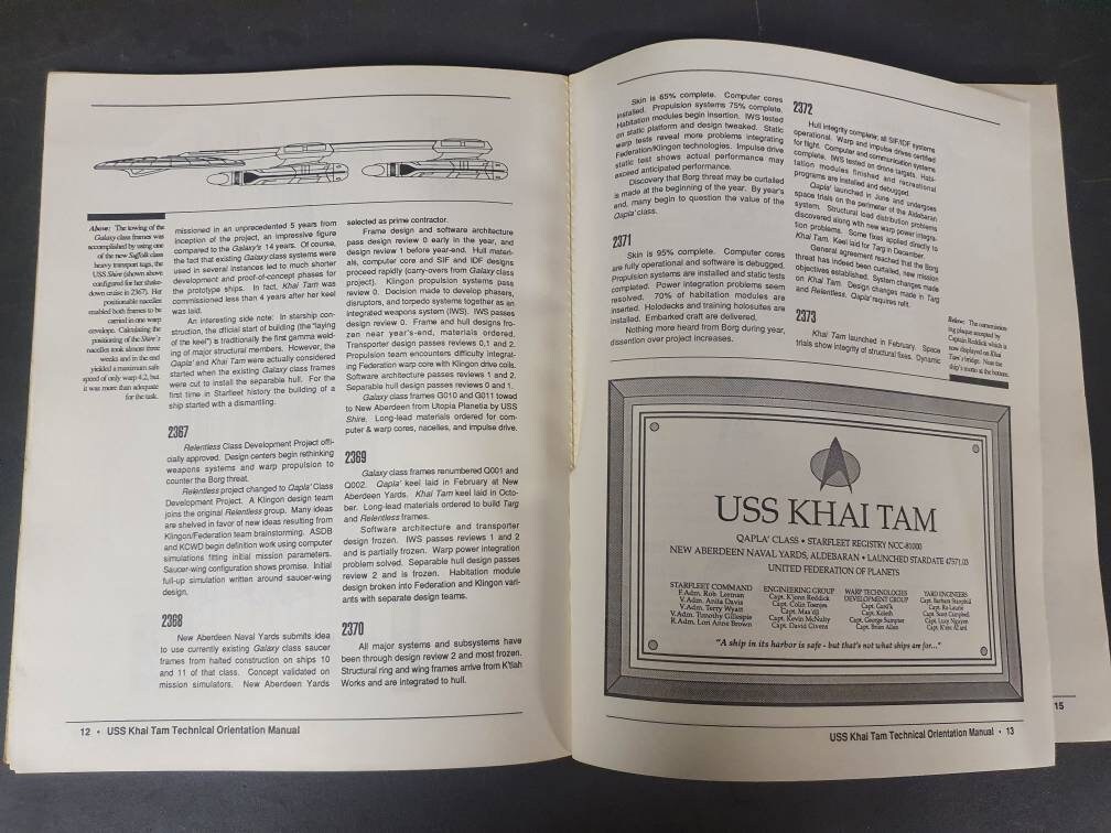 Star Trek Blueprints USS Khai Tam Manual - Etsy UK