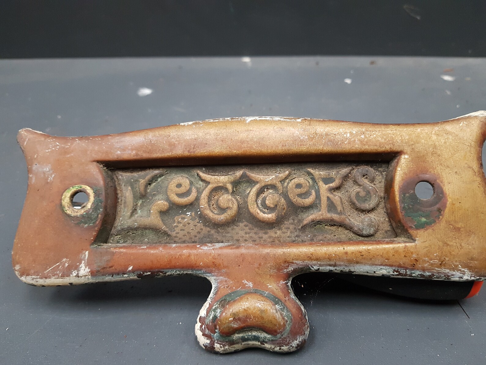 Antique Brass Letterbox Cover - Etsy