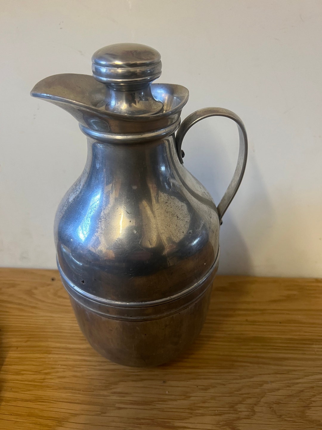 Genuine Vintage & Rare Thermos Flask No.45q With Cork Stopper - Etsy