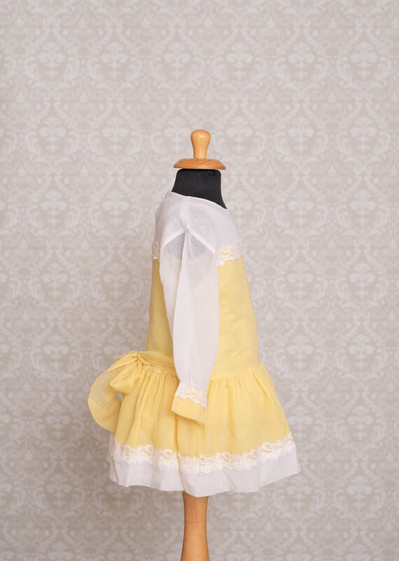 1970s Cinderella Brand Semi Sheer Yellow Color Girls … - Gem