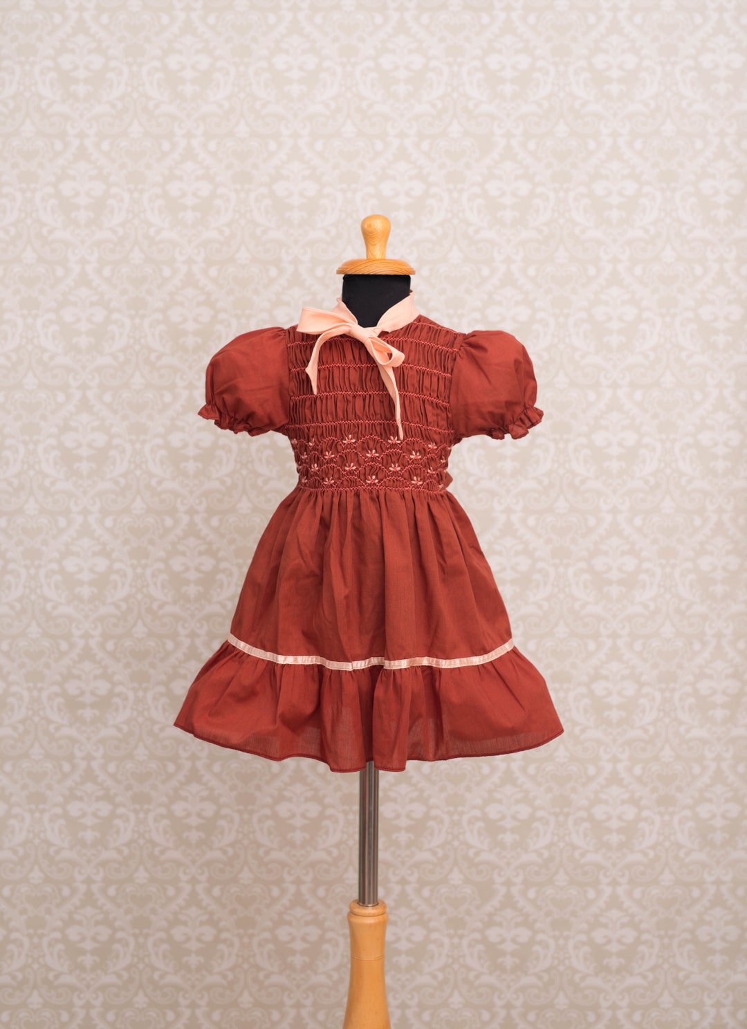 Winnie the Pooh Perma Prest Smocked Dress - Etsy