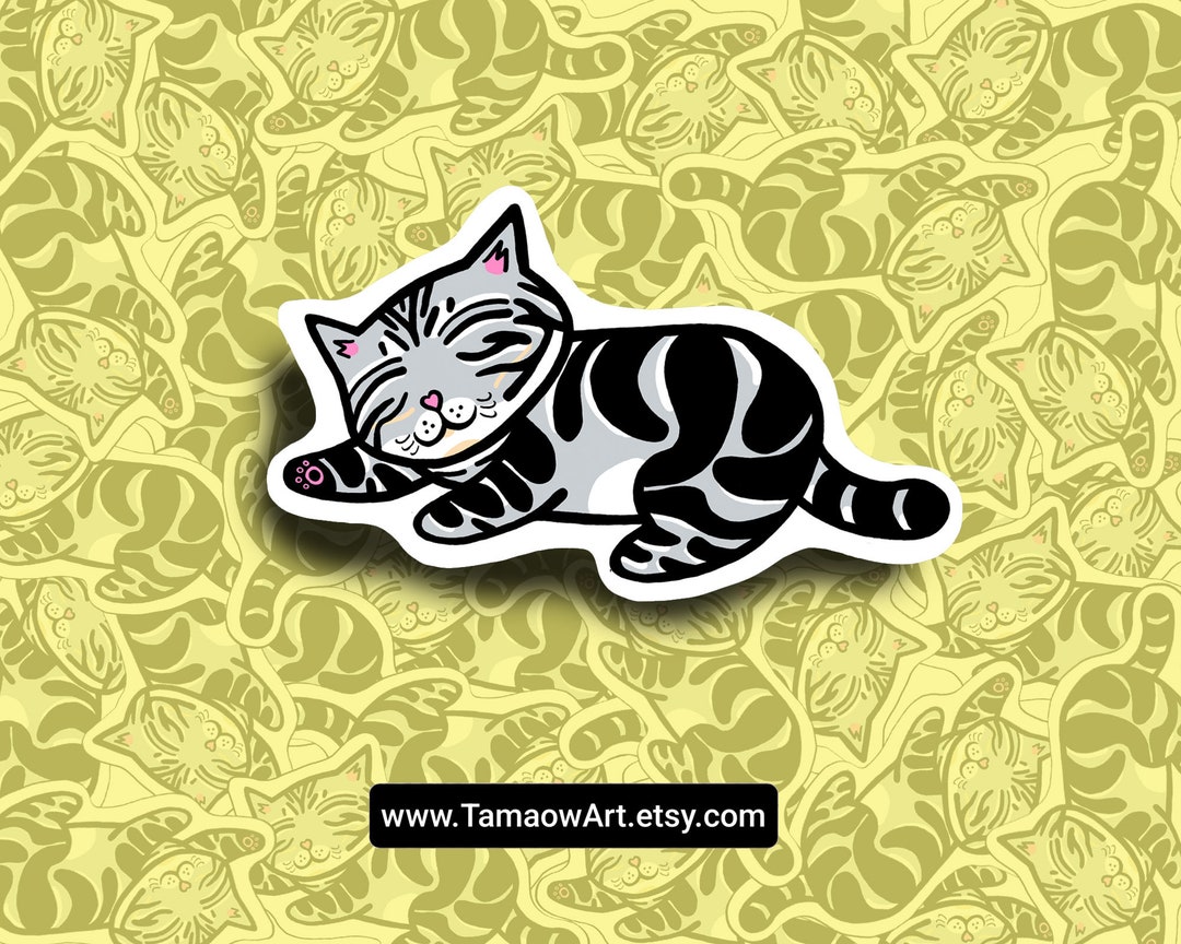 Demi 01 Waterproof Sticker Vinyl Sticker Cat Lover Sticker Cat Sticker ...