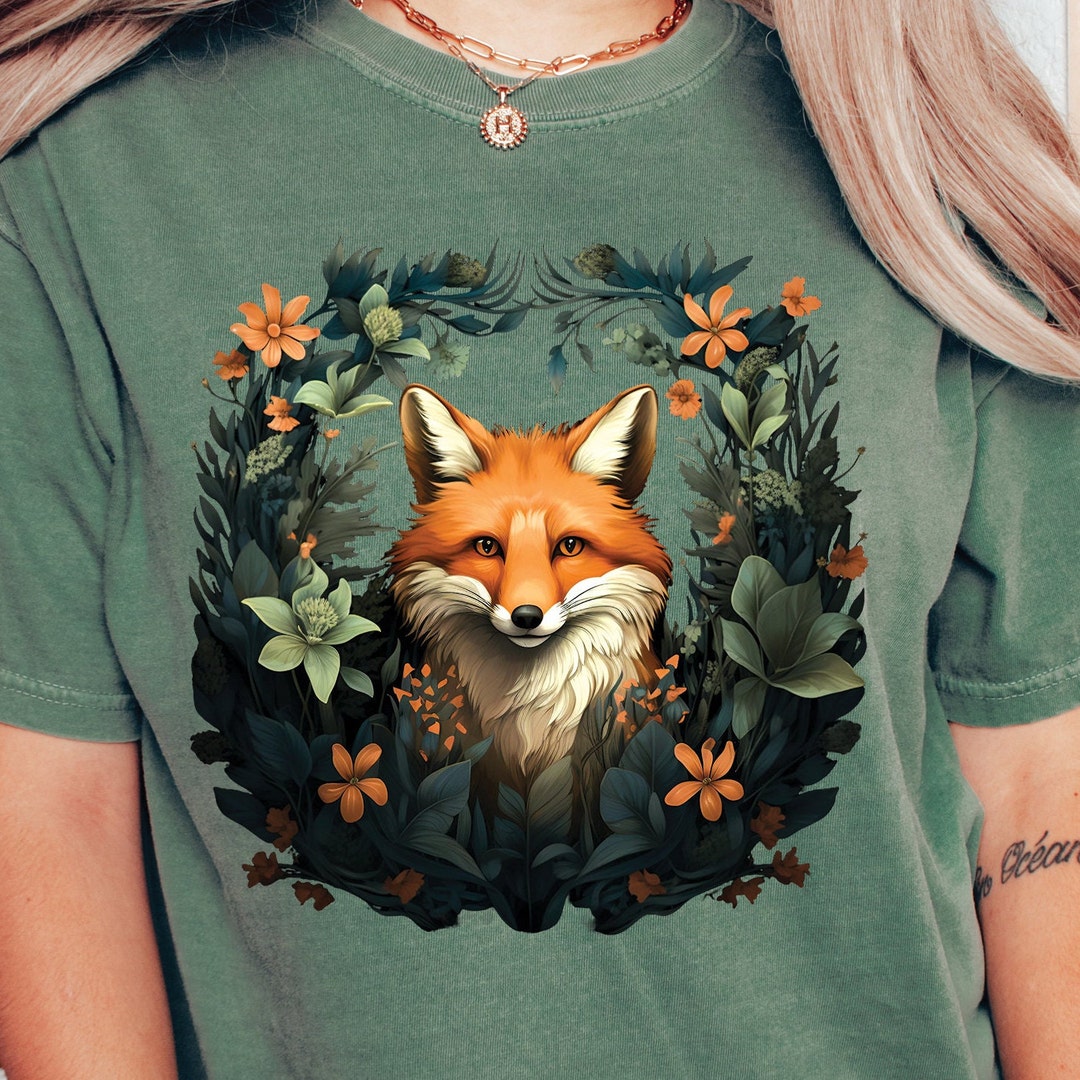Fox Cottagecore Shirt, Forestcore, Whimsical, Goblincore T-shirt ...