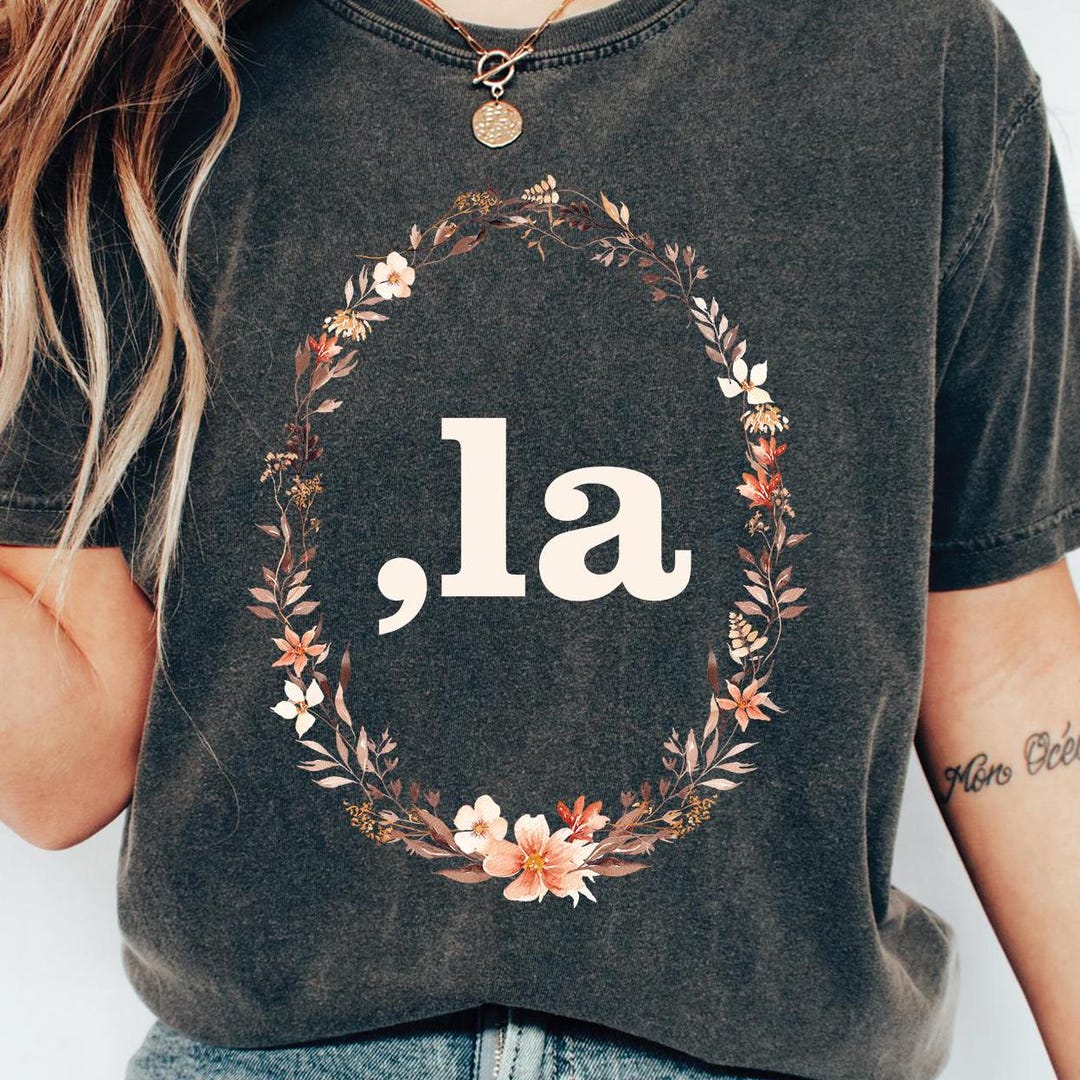 Comma La Shirt, Patriotic Botanical Kamala Harris Voting 2024 ...