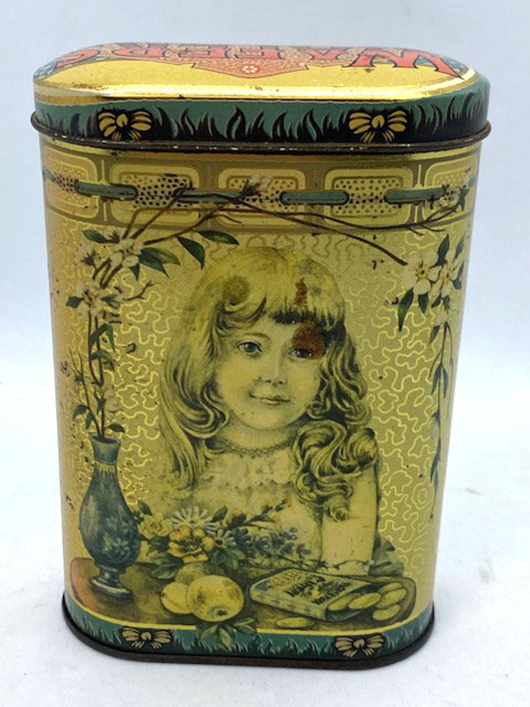 Beautiful Model Waffle Tin From Famous Biscuit Co, Ireland, 14 X 10 X 5 ...