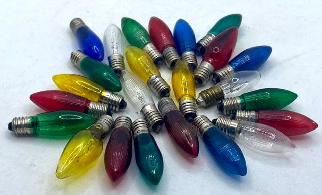 231102-02 Old Nostalgic Christmas Lights 4 X 5 Colors Extra. 1950s ...