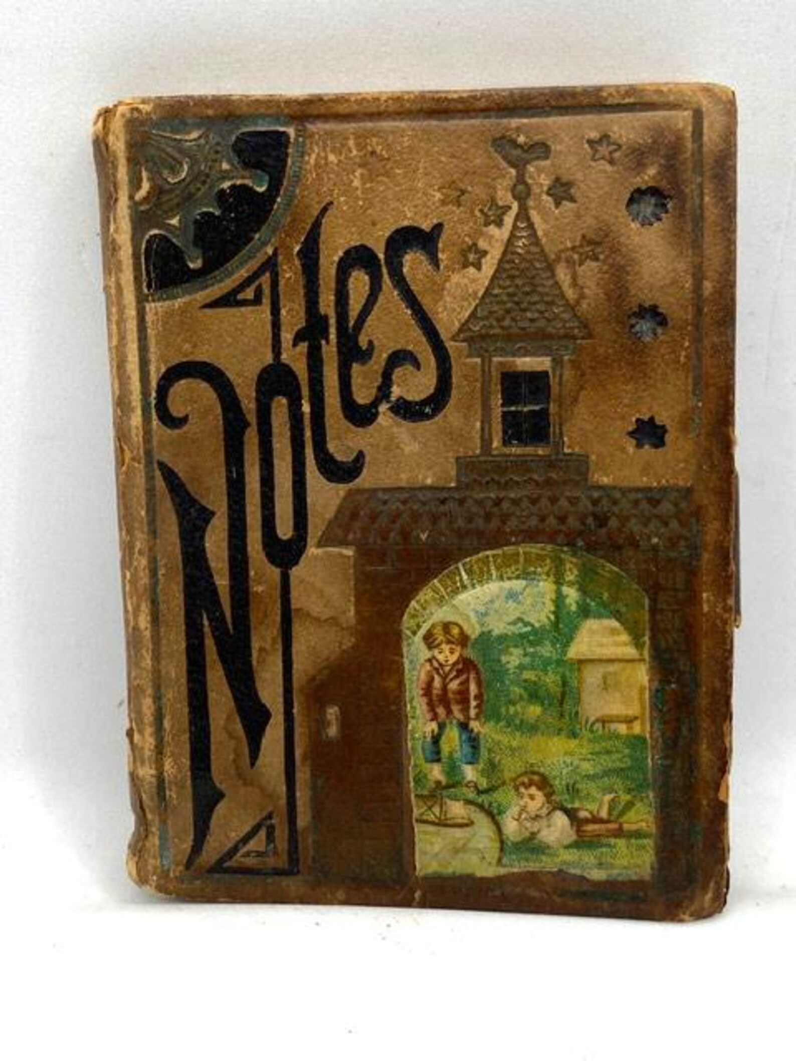 Small Notebook With Pencil, Fair Condition, With Interesting Family ...