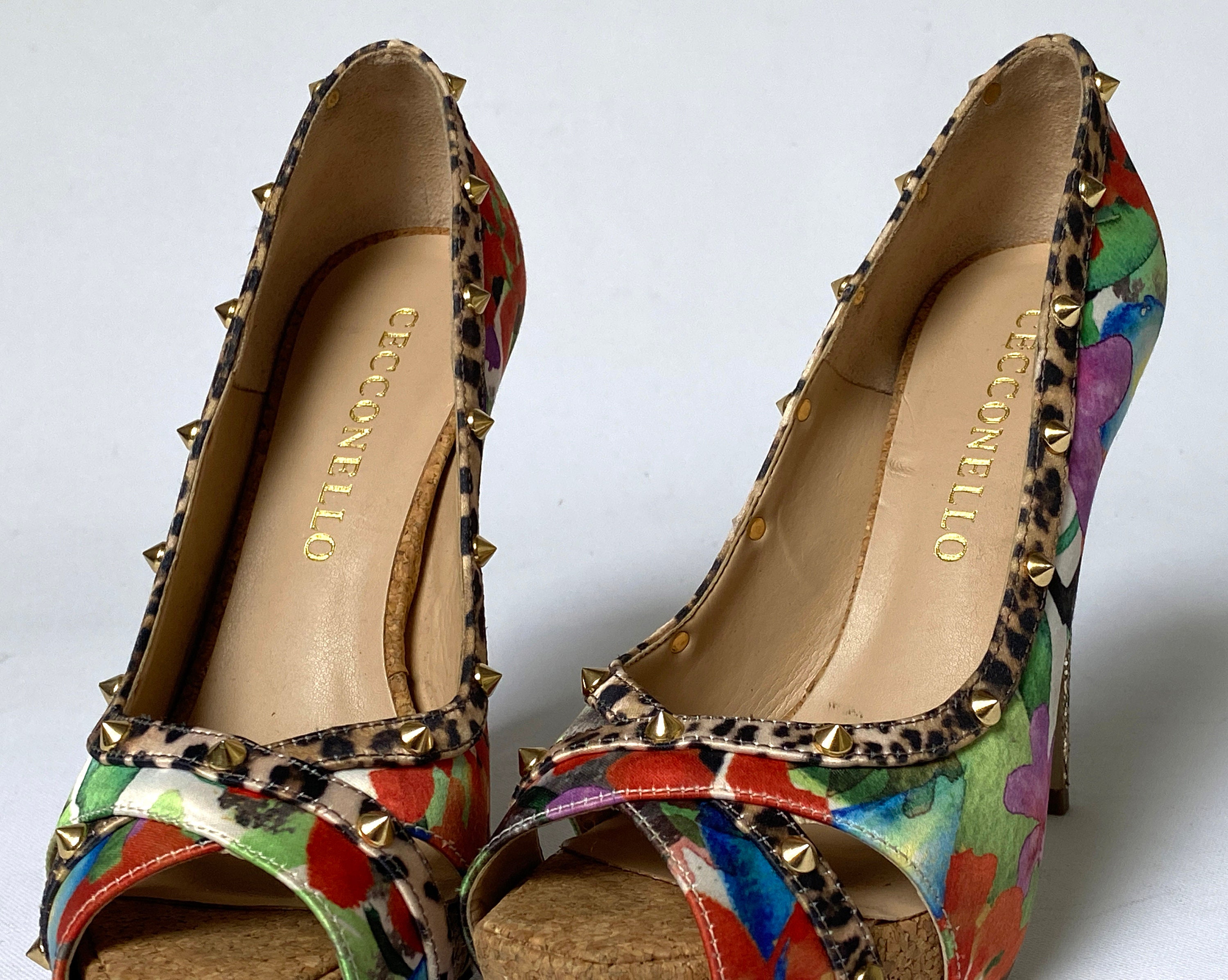 Striking and colorful shoes on high heels 10 cm. Trimmed with | Etsy