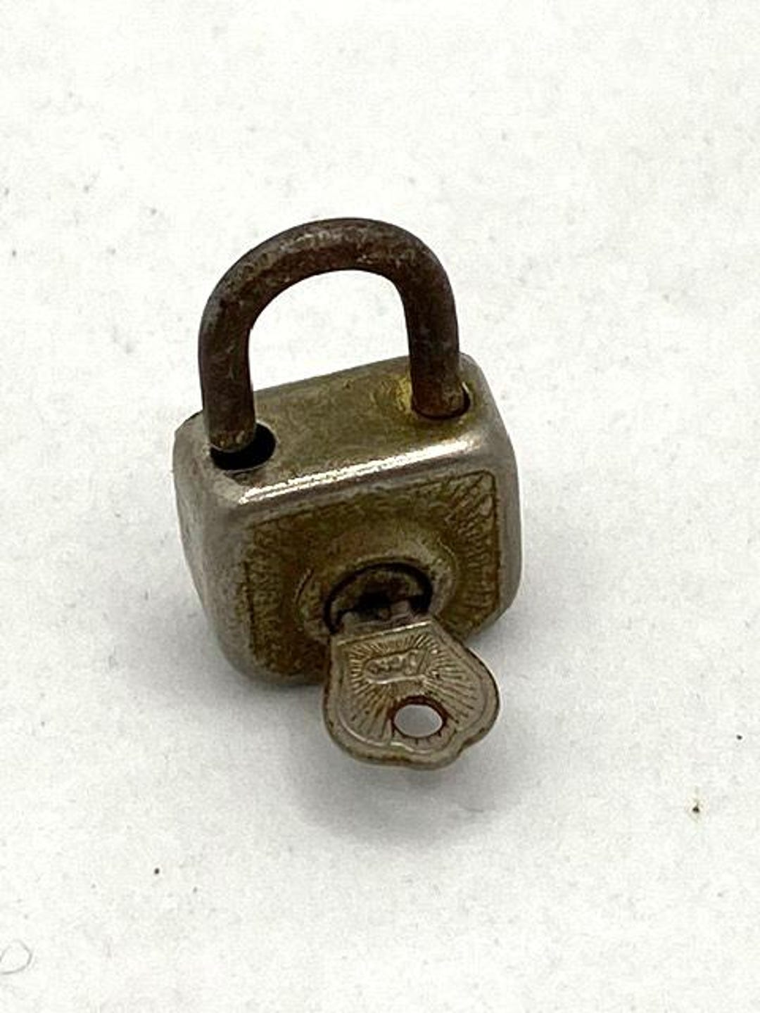 Fifties, Miniature Lock, Functions, Metal, Origin Unknown, 1.3 X 1.5 Cm ...