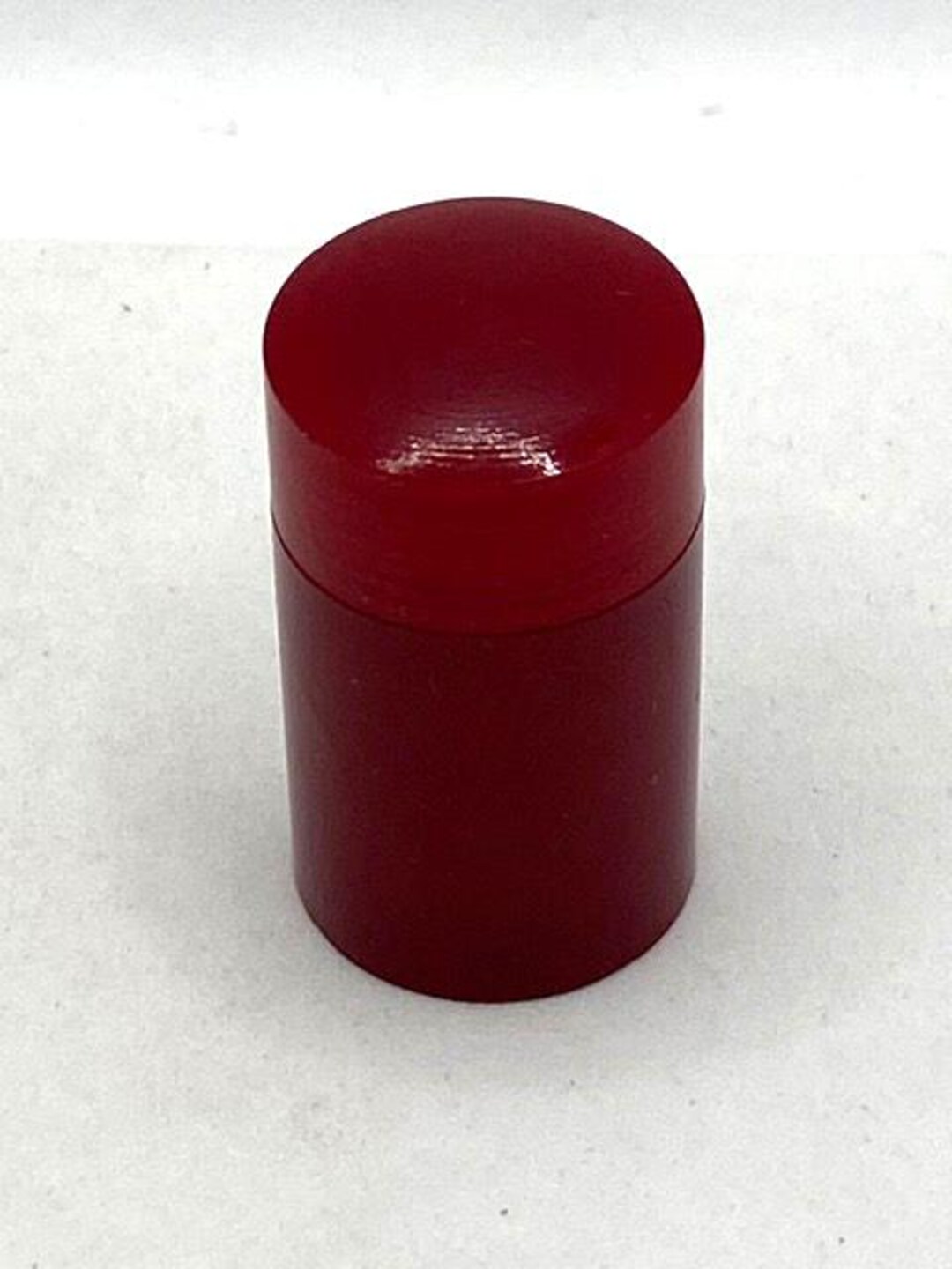 Fifties, Rare Red Bakelite Case With Screw Lid With Red and Black ...