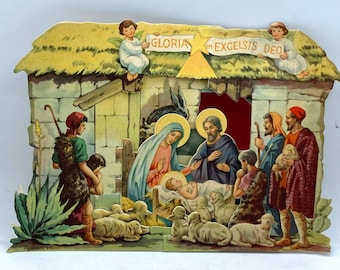 Cardboard Nativity Scene - Etsy