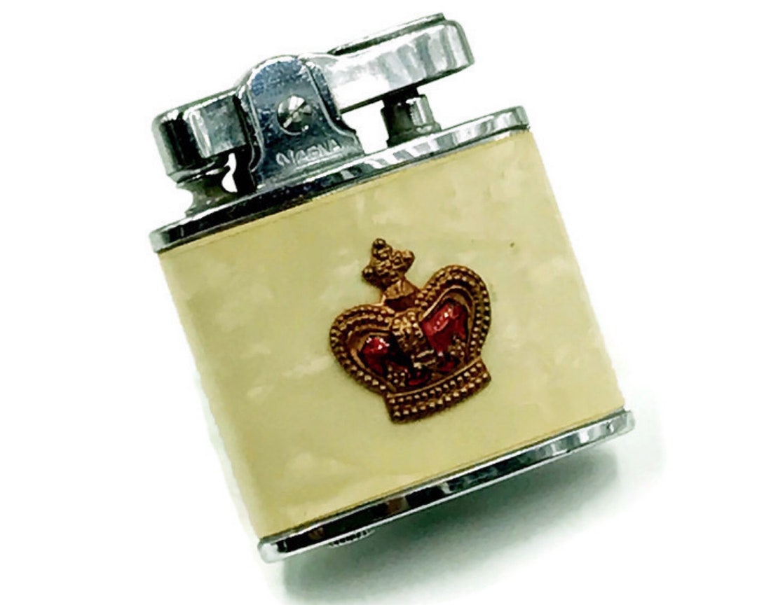 Rare Vintage Magna Automatic Super Lighter 'vintage Pearl' Wrap With ...