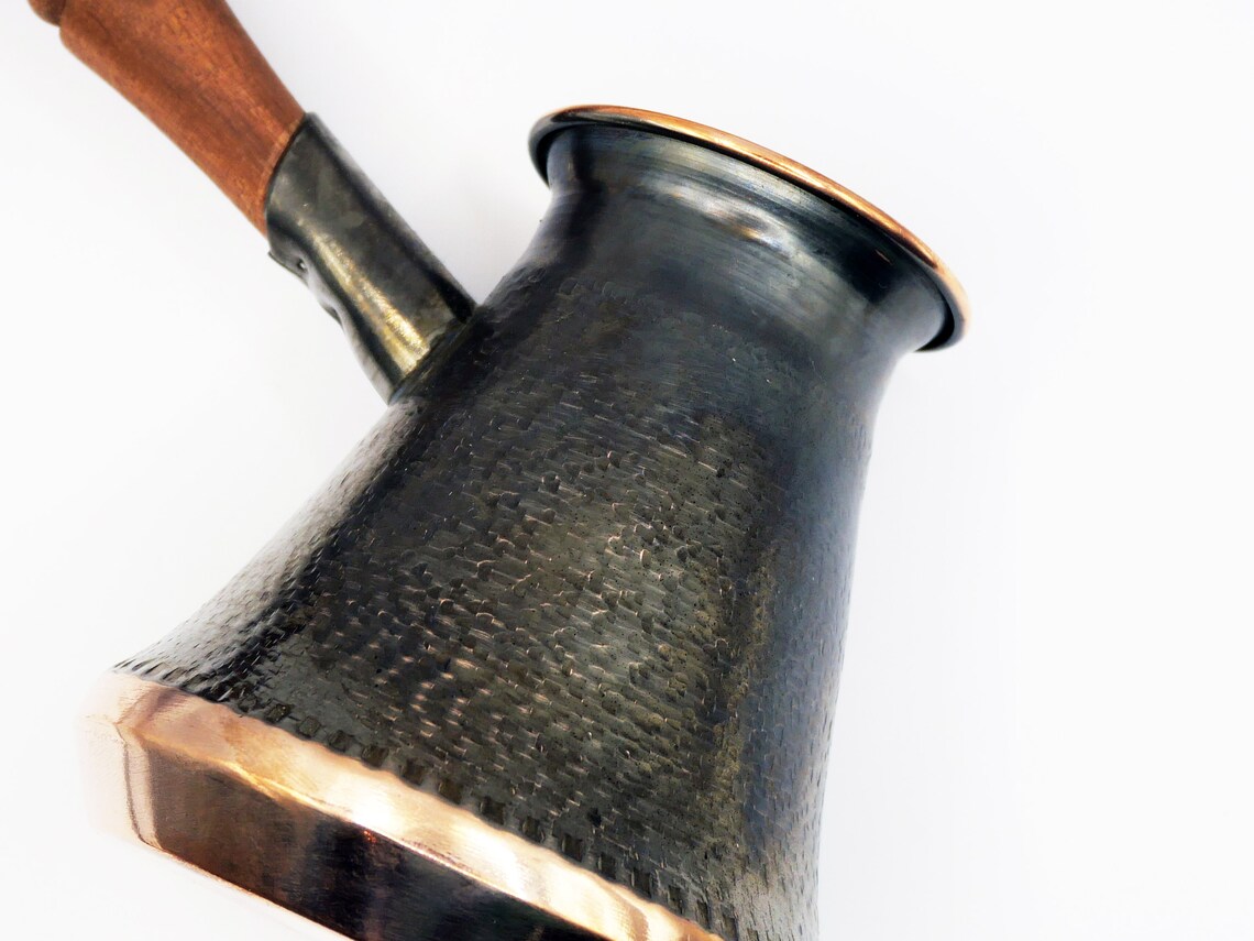 Armenian Coffee Maker Pot (4 Cups, 330ml, 11 Fl OZ) Jazzve Copper Jazva ...