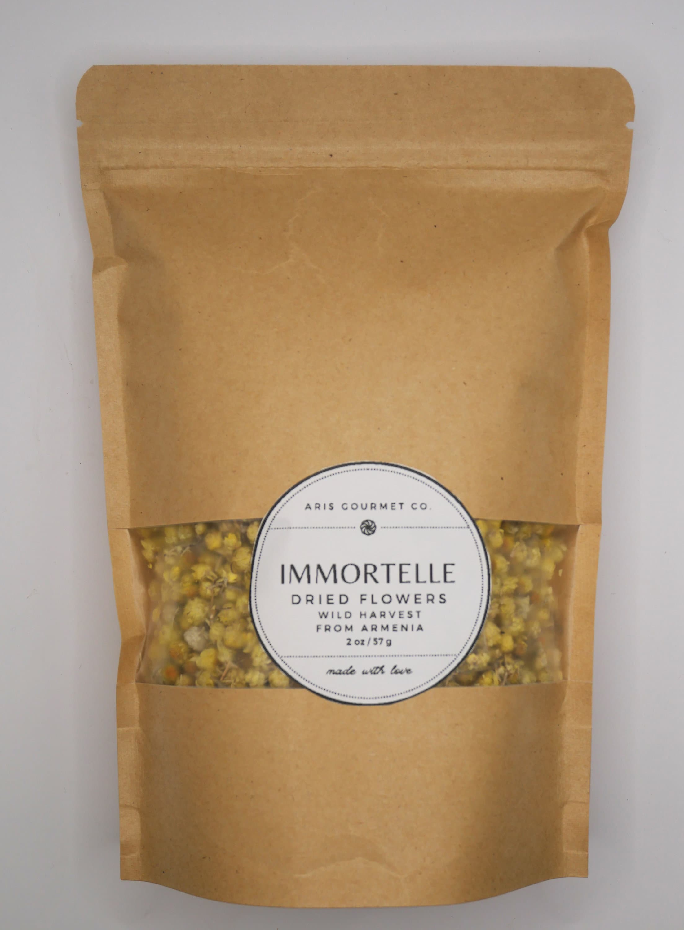 Helichrysum Immortelle Dried Flowers (2 OZ = 57 Grams) Sandy Immortelle ...