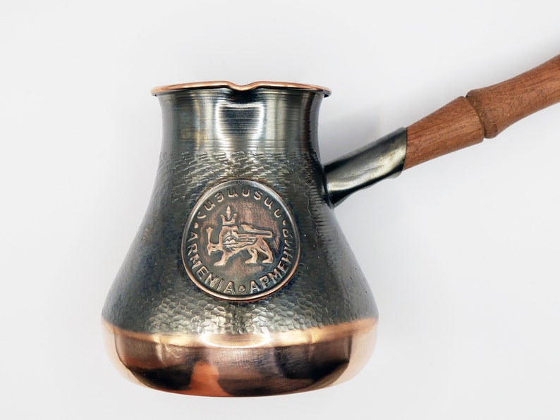 Armenian Coffee Maker Pot Jazve 6 Cups, 415ml, 14 Fl OZ Jazzve Copper ...