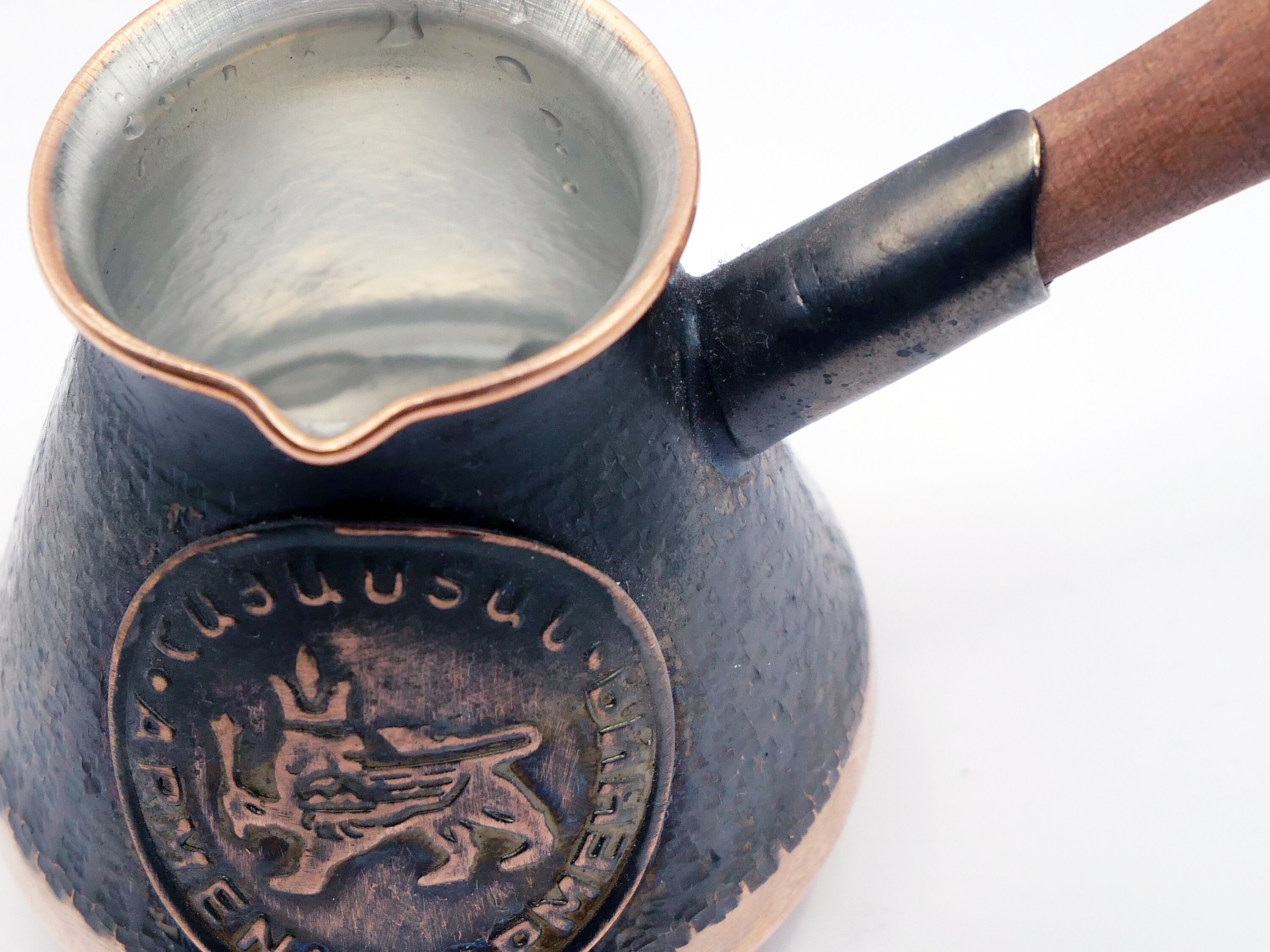 Armenian Coffee Maker Pot (1 Cup, 120ml, 4 Fl OZ) Jazzve Copper Jazva ...
