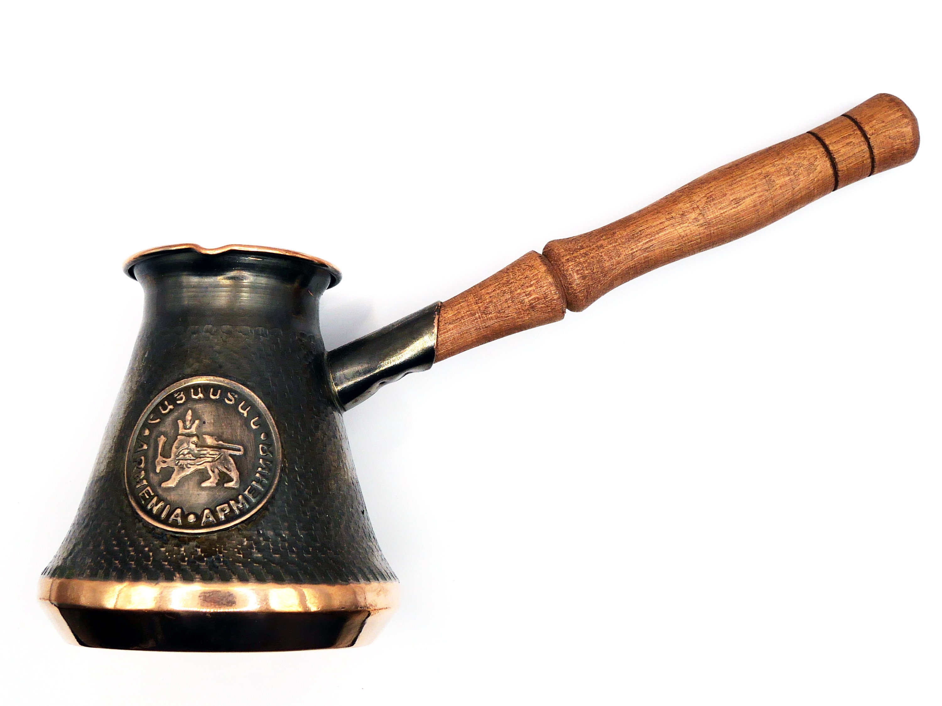 Armenian Coffee Maker Pot (4 Cups, 330ml, 11 Fl OZ) Jazzve Copper Jazva ...