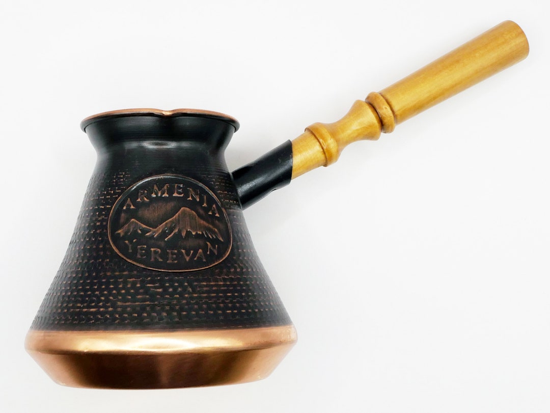 Mount Ararat Armenian Copper Jazva Jazzve - Handmade With Wooden Handle ...