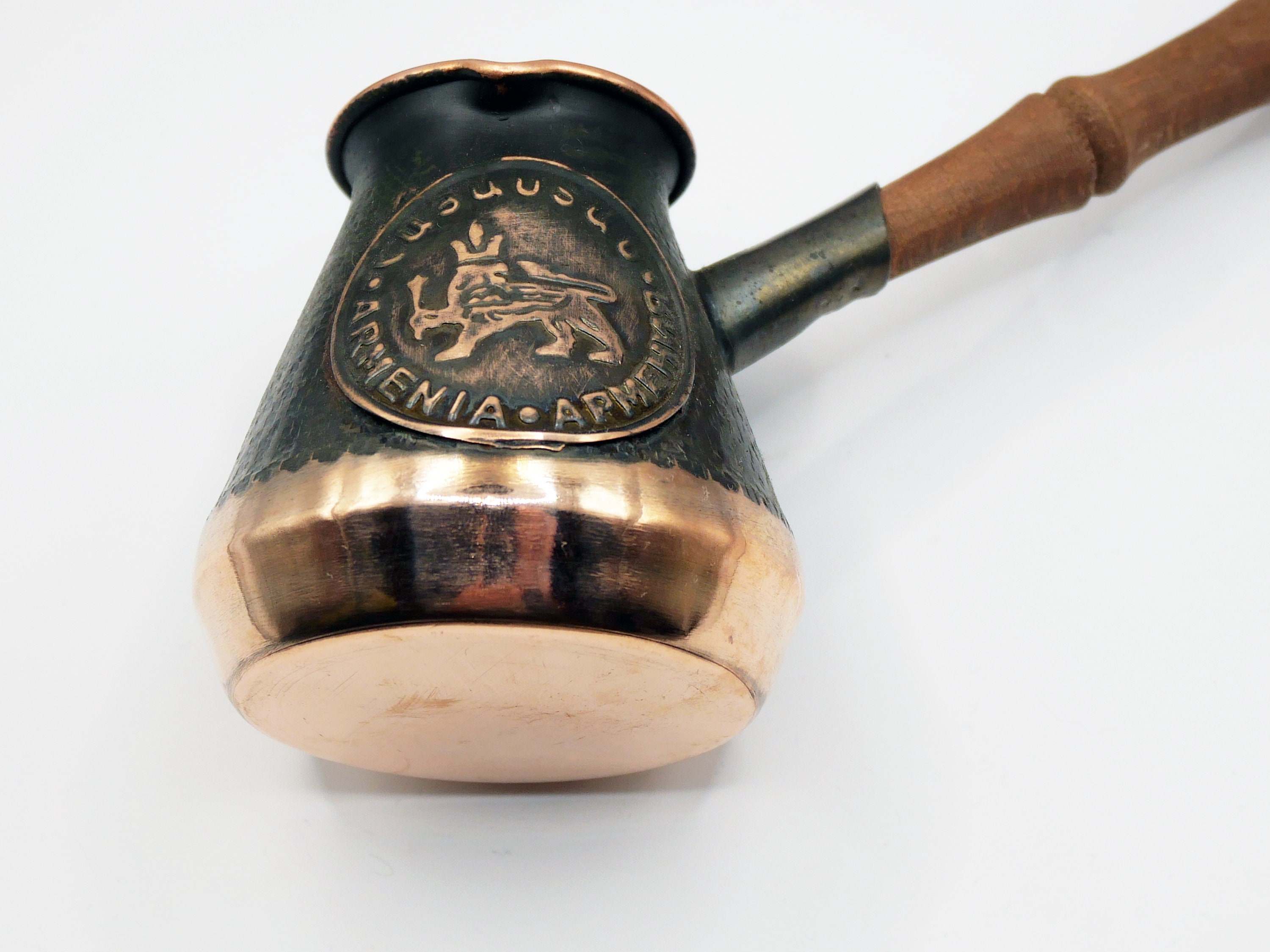 Armenian Coffee Maker Pot (1 Cup, 120ml, 4 Fl OZ) Jazzve Copper Jazva ...