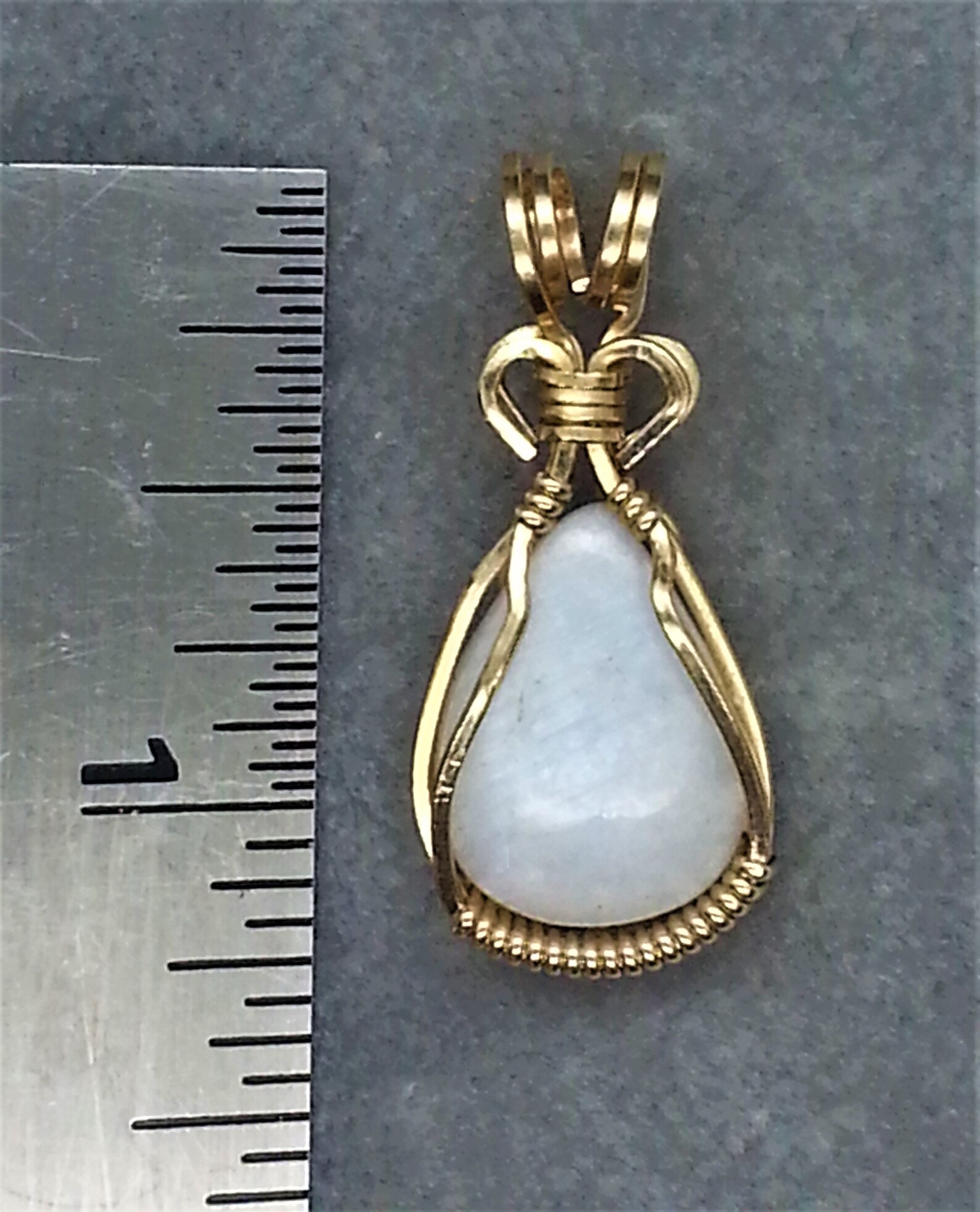 Albite Moonstone Rare Canadian Wire Wrap Pendant a - Etsy