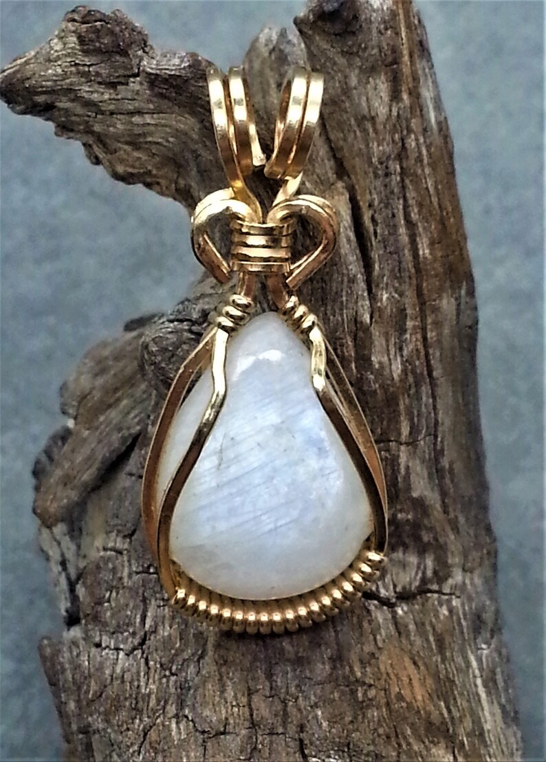 Albite Moonstone Rare Canadian Wire Wrap Pendant a - Etsy