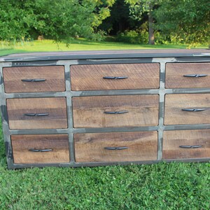 Rustic Industrial Dresser, Reclaimed Wood Dresser #632036 - Etsy