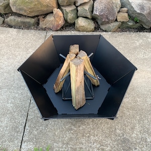 Collapsible Fire Pit, Stackable Fire Pit, Camping Fire Pit #624 - Etsy