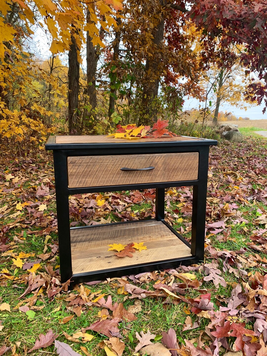 Rustic Industrial End Table #3024 Priced Individually - Etsy