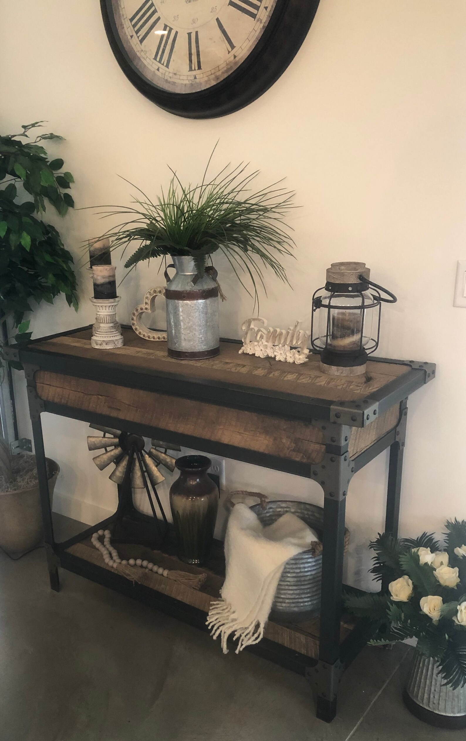 Rustic Industrial Sofa Table Rustic Sofa Table 163248 - Etsy