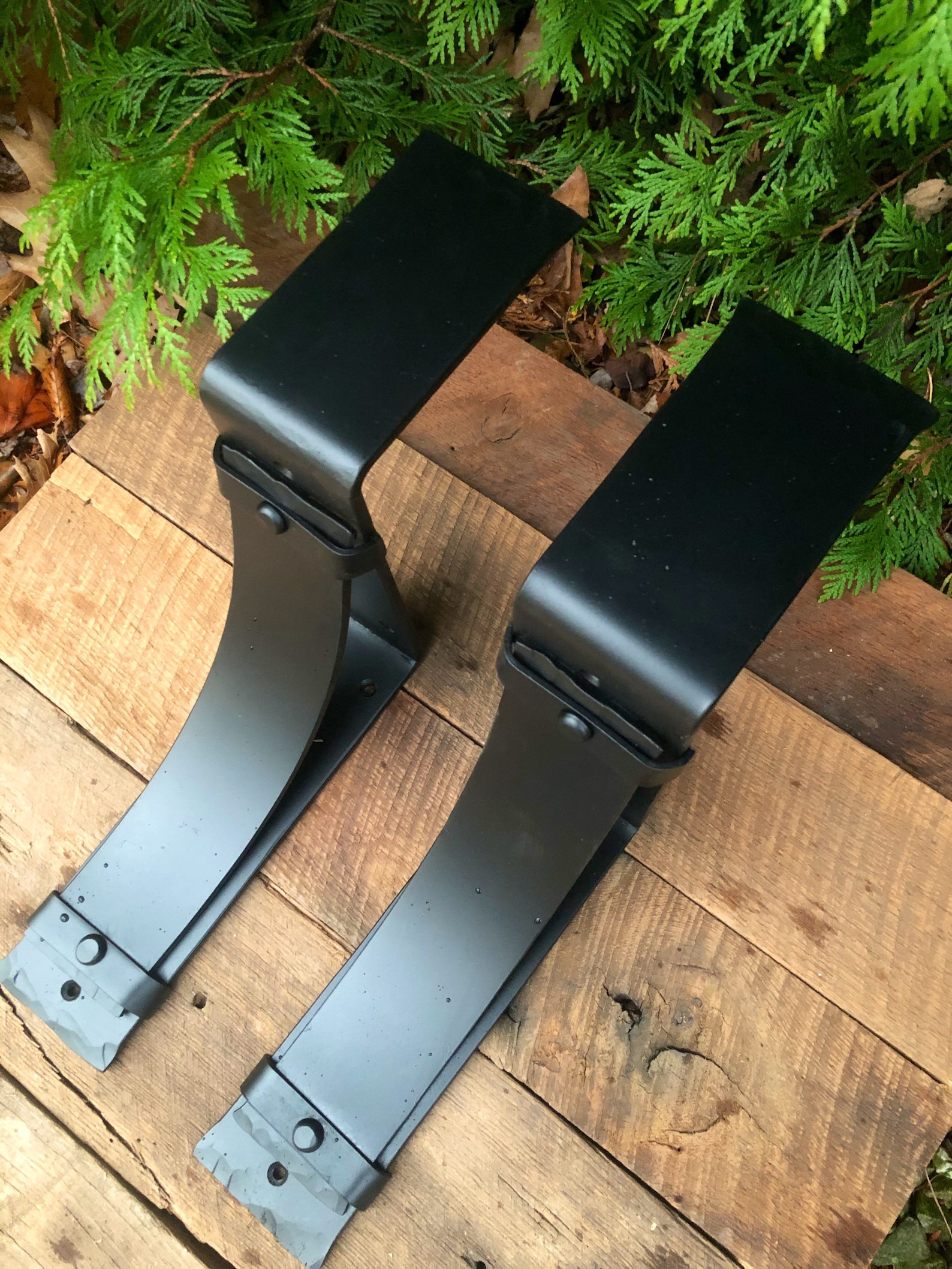 Rustic Industrial Shelf Bracket - Heavy Duty Steel Shelf Brackets # ...