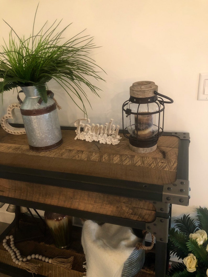 Rustic Industrial Sofa Table Rustic Sofa Table 163248 - Etsy