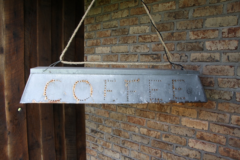 Rustic Industrial Trough Light Galvanized Light W/bulbs - Etsy