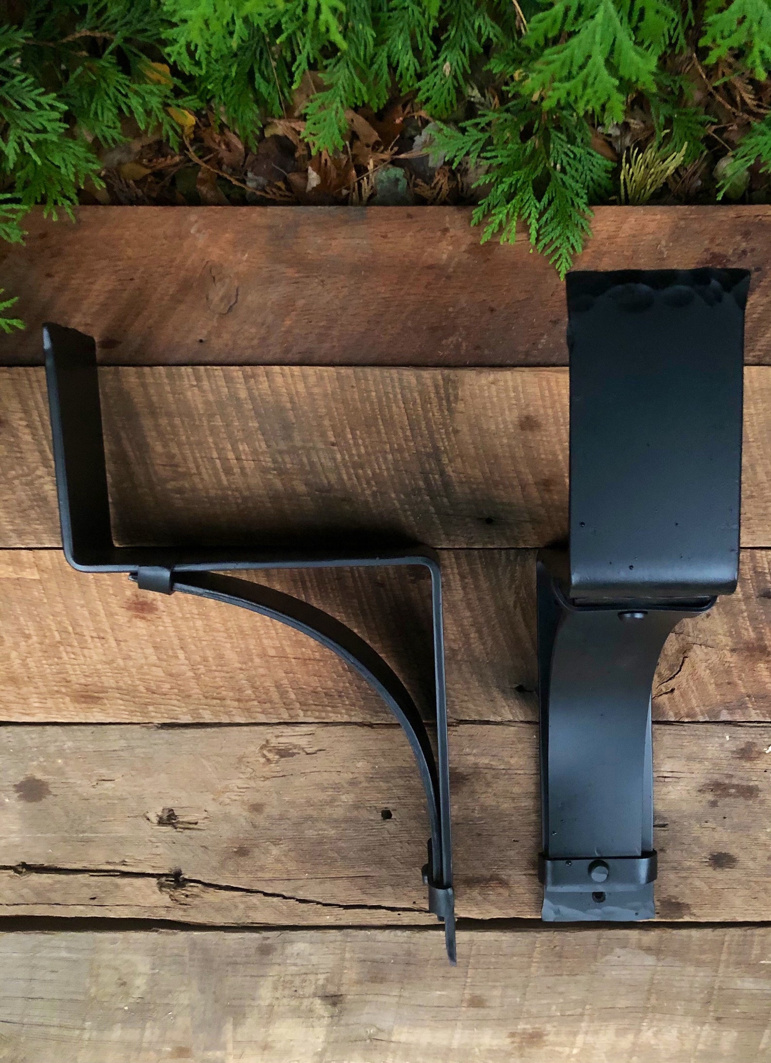 Rustic Industrial Shelf Bracket - Heavy Duty Steel Shelf Brackets # ...