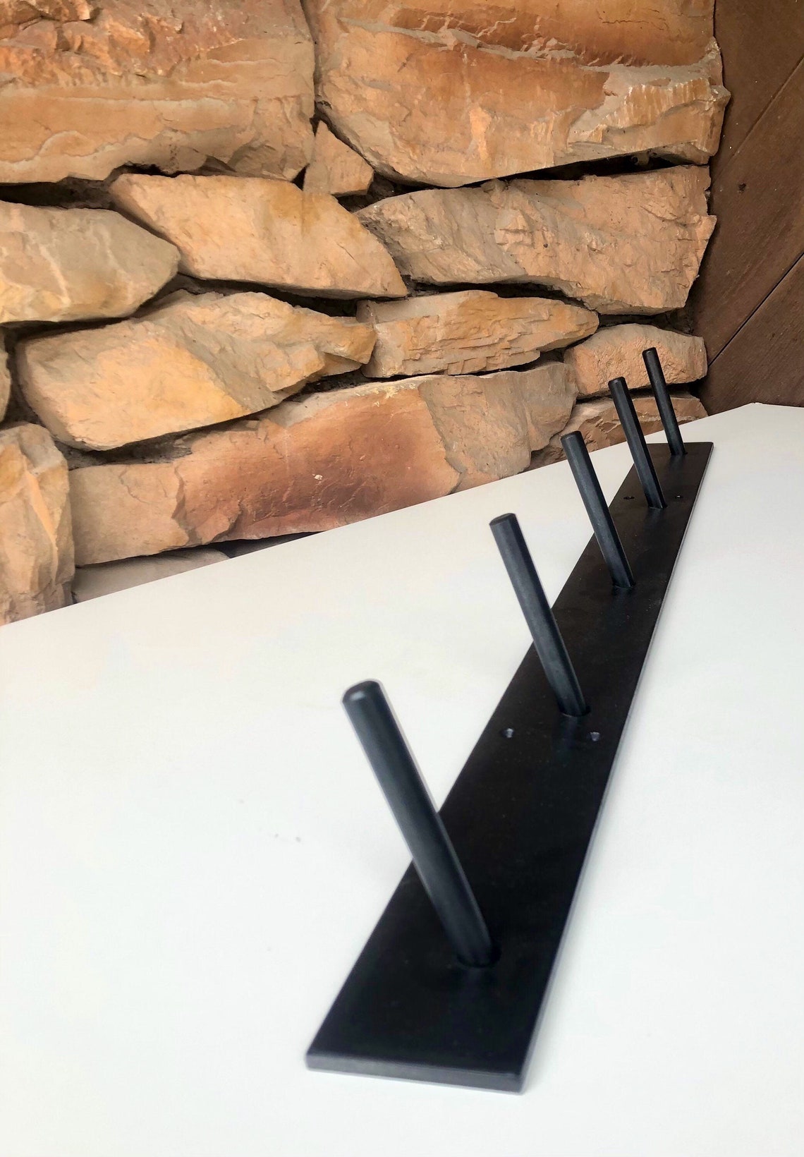 Wall Mounted Coat Rack, Industrial Coat Rack, Rustic Coat Rack, Custom ...