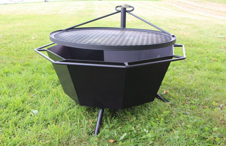 Patio Fire Pit, Barbeque Pit #3016 - Etsy