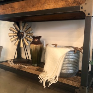 Rustic Industrial Sofa Table, Rustic Sofa Table #163248 - Etsy
