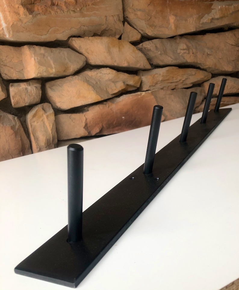 Wall Mounted Coat Rack, Industrial Coat Rack, Rustic Coat Rack, Custom ...