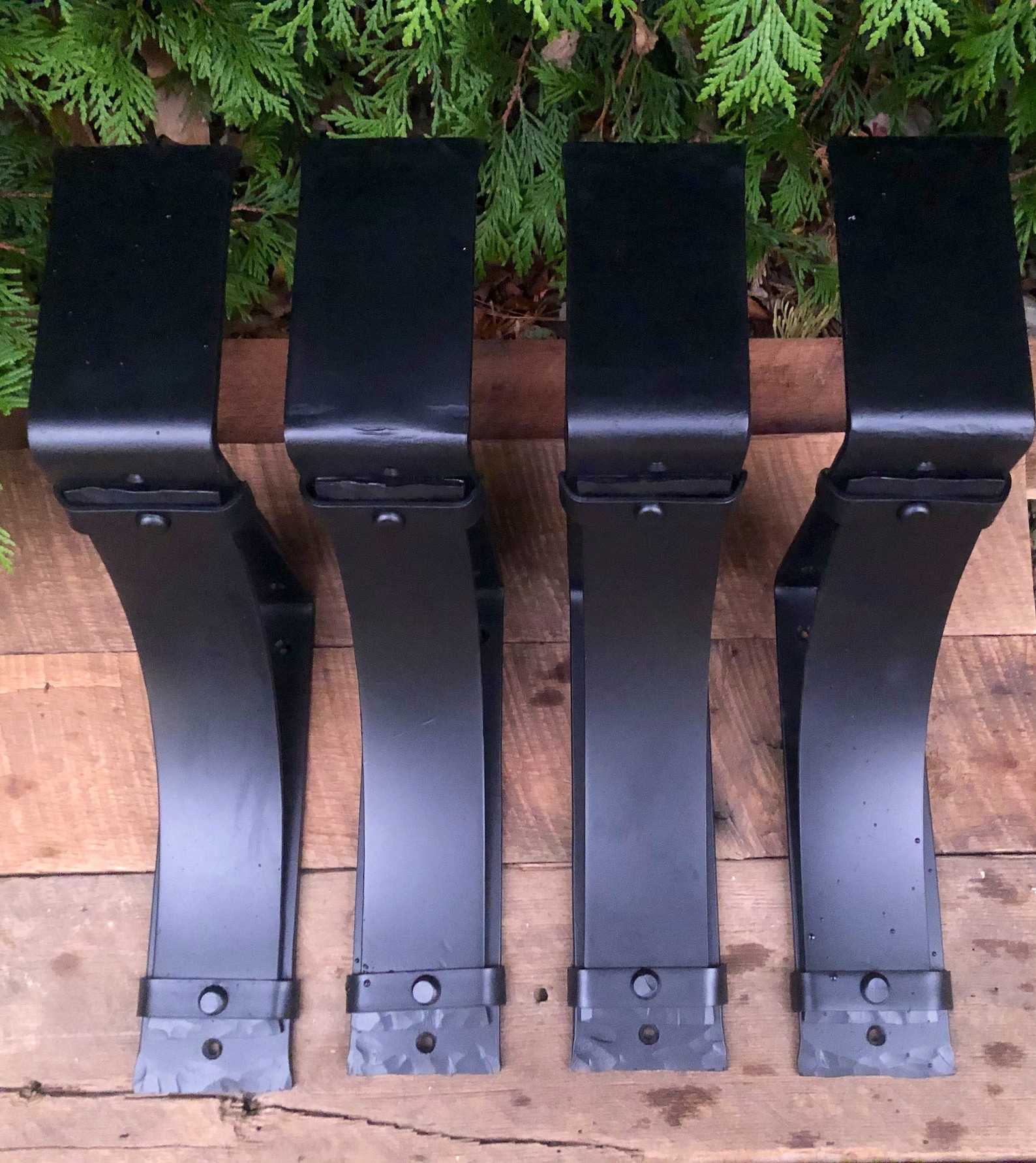 Rustic Industrial Shelf Bracket - Heavy Duty Steel Shelf Brackets # ...