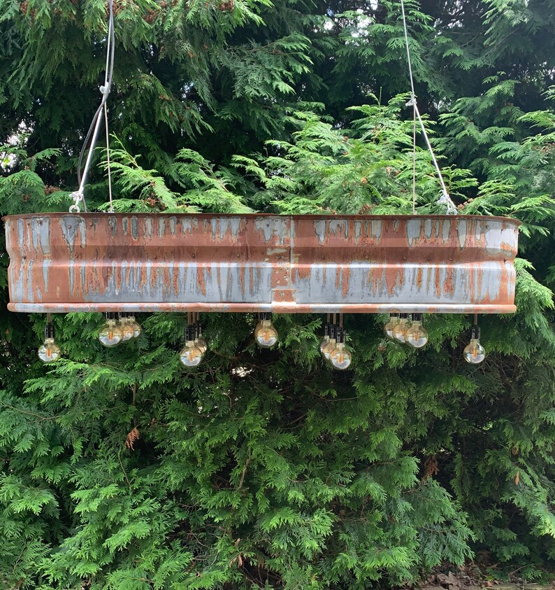 Rustic Trough Light Rustic Tank Light Farmhouse Lighting - Etsy