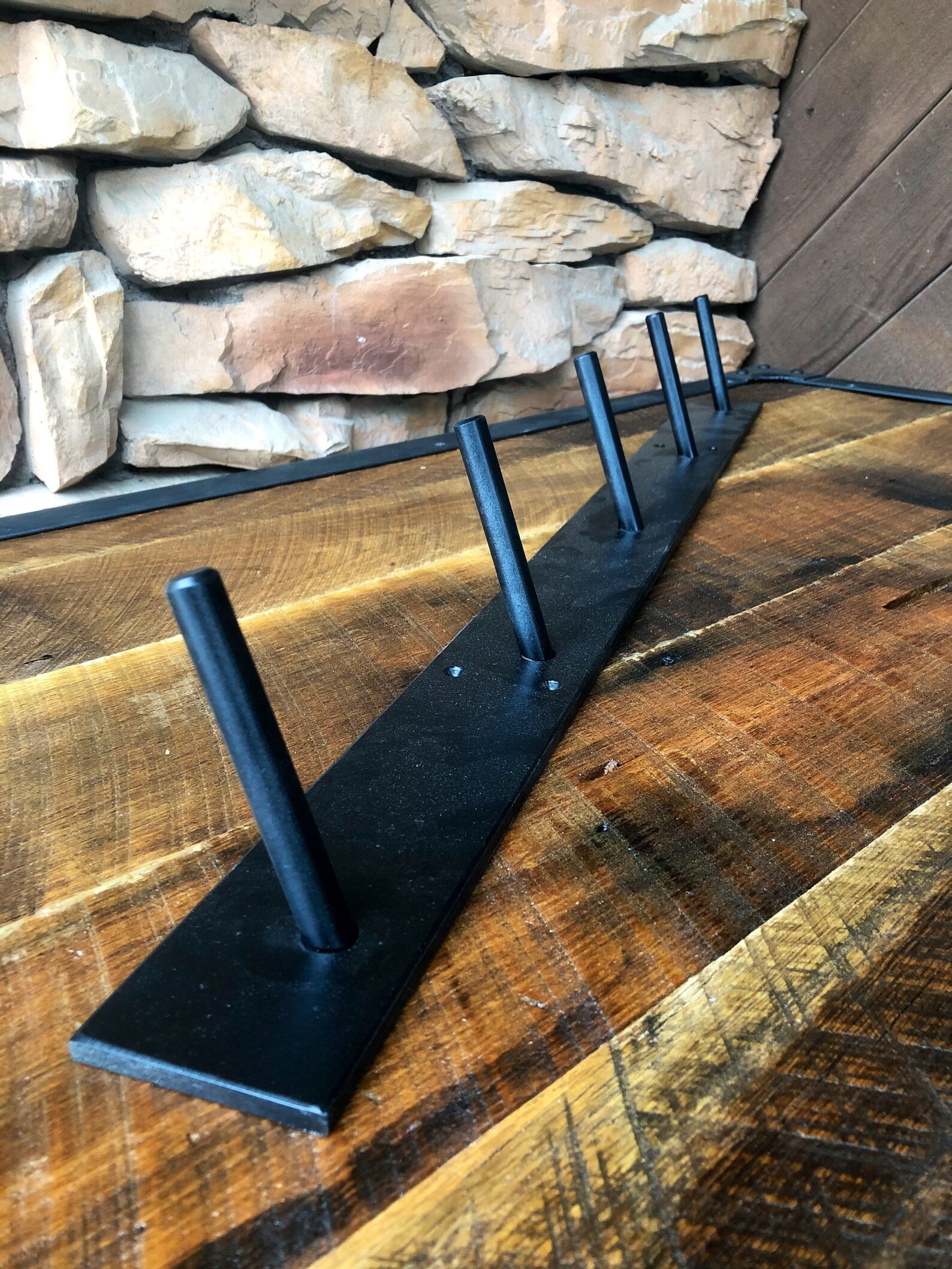 Wall Mounted Coat Rack, Industrial Coat Rack, Rustic Coat Rack, Custom ...