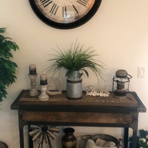 Rustic Industrial Sofa Table, Rustic Sofa Table #163248 - Etsy